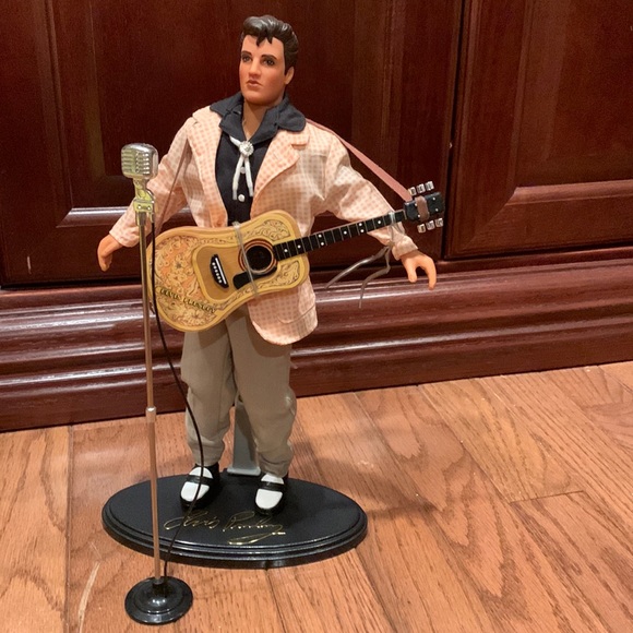 unknown | Accents | Elvis Presley Teen Idol Doll With Guitar And Mic On ...